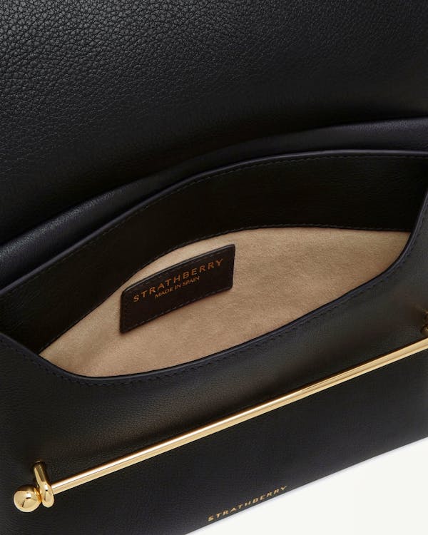 Strathberry - Stylist - Crossbody Leather Clutch - Tan / Brown